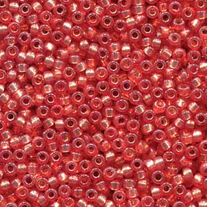 Duracoat Silver-Lined Dyed Persimmon Miyuki Seed Beads 15/0