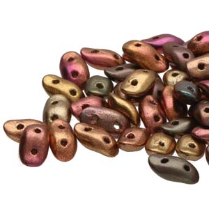 Crystal Violet Rainbow Wave Beads